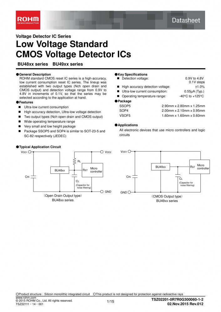 BU4828F-TR technical document page 1