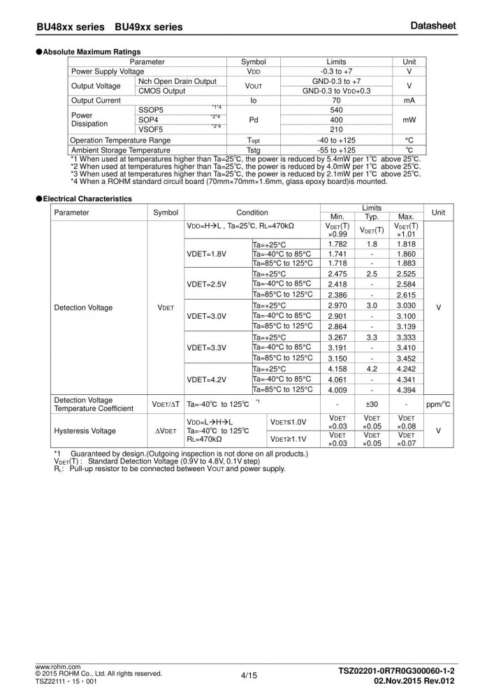 BU4828F-TR technical document page 4
