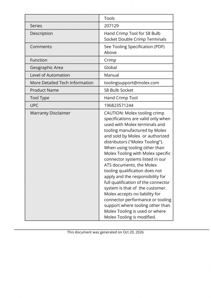 Tooling document preview, page 2