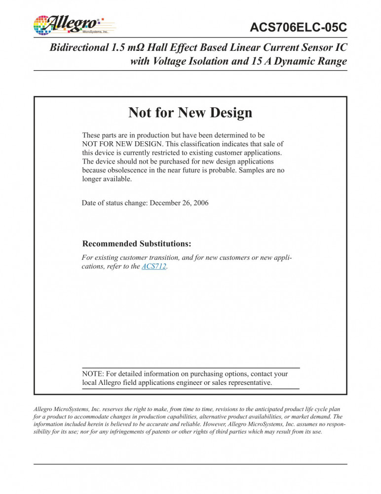 ACS706ELC-05C datasheet page 1