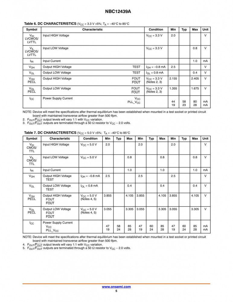 NBC12439 datasheet page 5