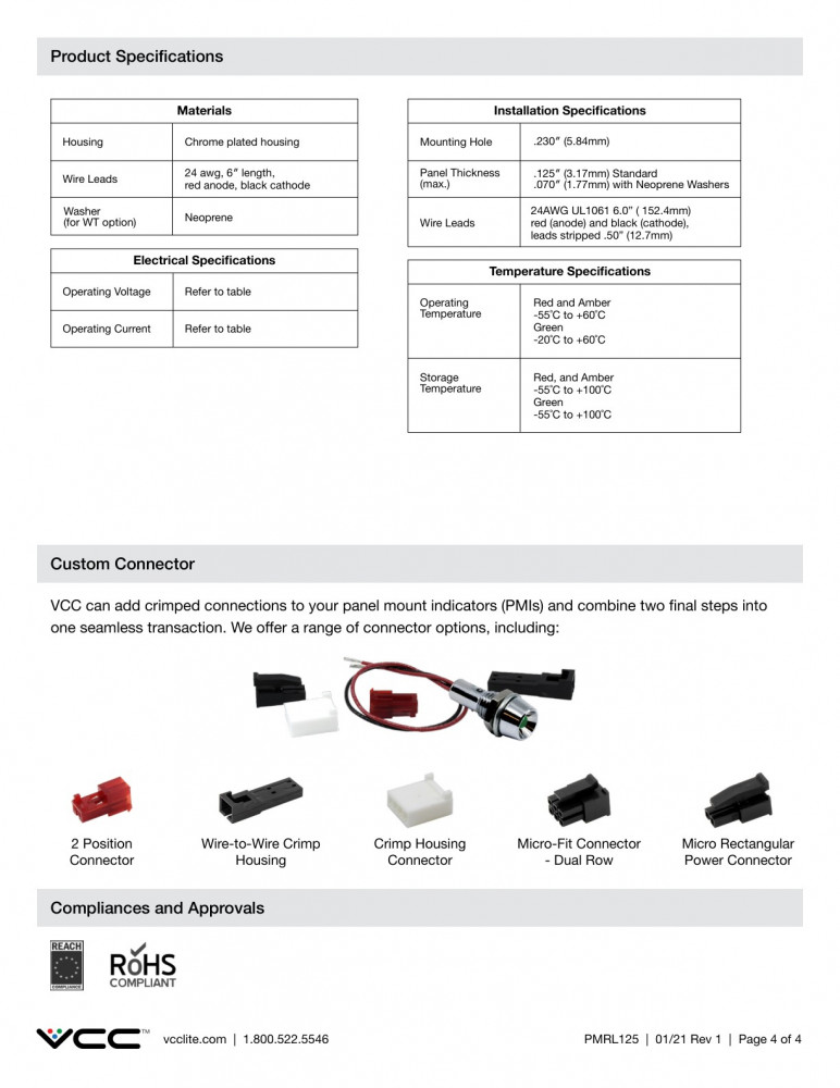 PMRL125 series technical document page 4