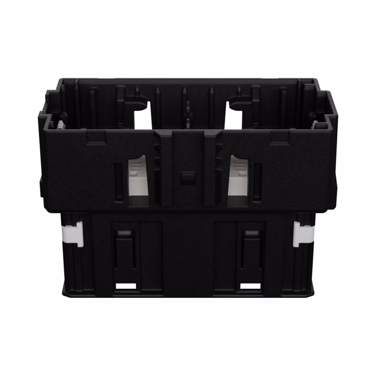 MX-DaSH Unsealed 2x2 Male Connector Assembly, without Wire Dress Cover Latch, Configuration 7, Keying Option A, Black for sale