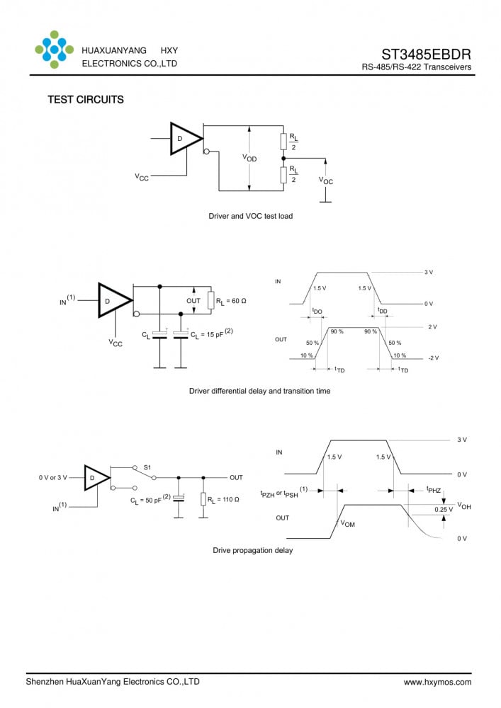 ST3485EBDR-HXY datasheet page 4