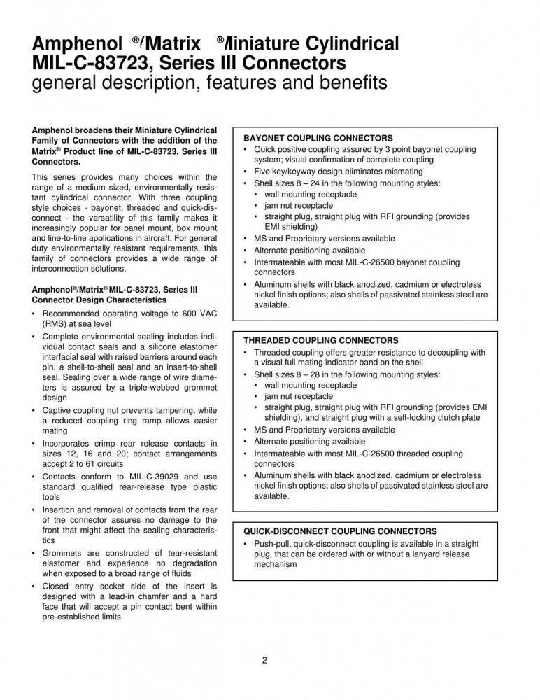 Amphenol catalog page 3