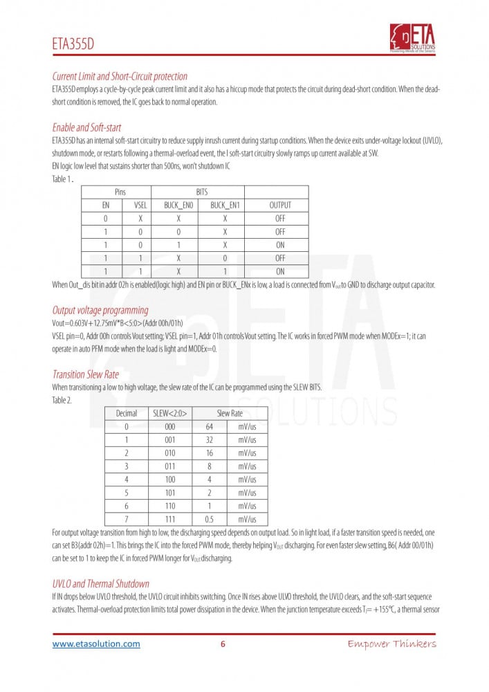 ETA355DCSU datasheet page 6