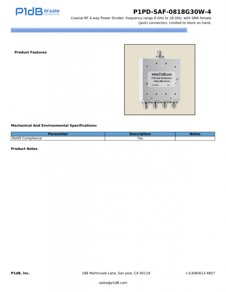 P1PD-SAF-0818G30W-4 product documentation image