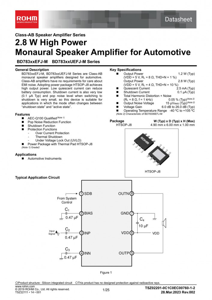 BD78326EFJ-ME2 datasheet page 1