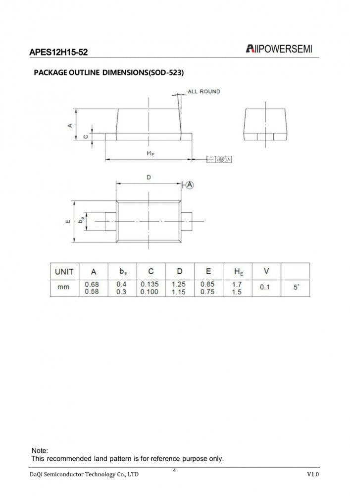 APES12H15-52 datasheet page 4
