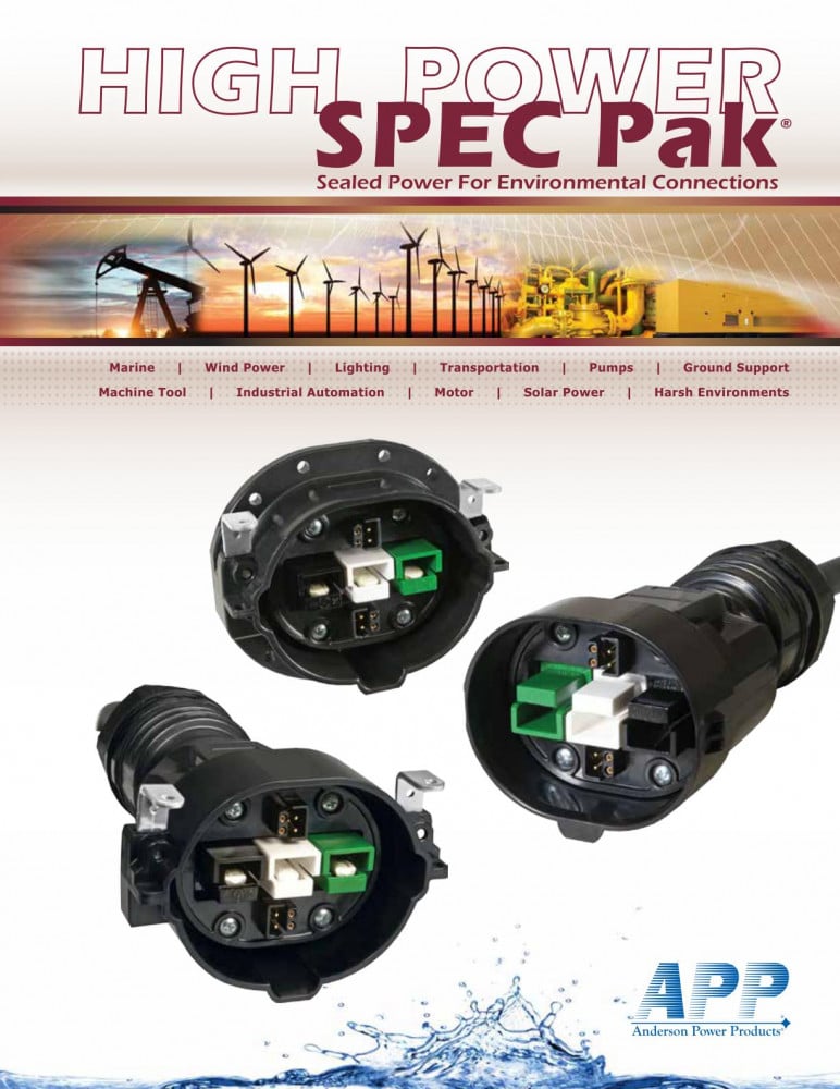 Anderson Power SPEC Pak document page 1