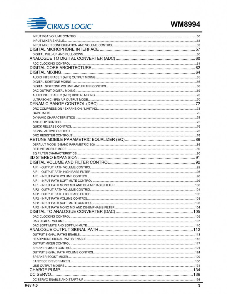 WM8994ECS/R datasheet page 3