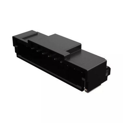 DuraClik Wire-to-Board Header, Single Row, Right-Angle, 10 Circuits, Tin  (Sn) Plating, Black for sale