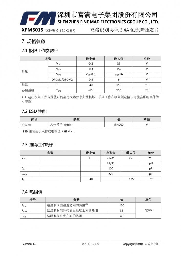 XPM5015A35 datasheet page 4