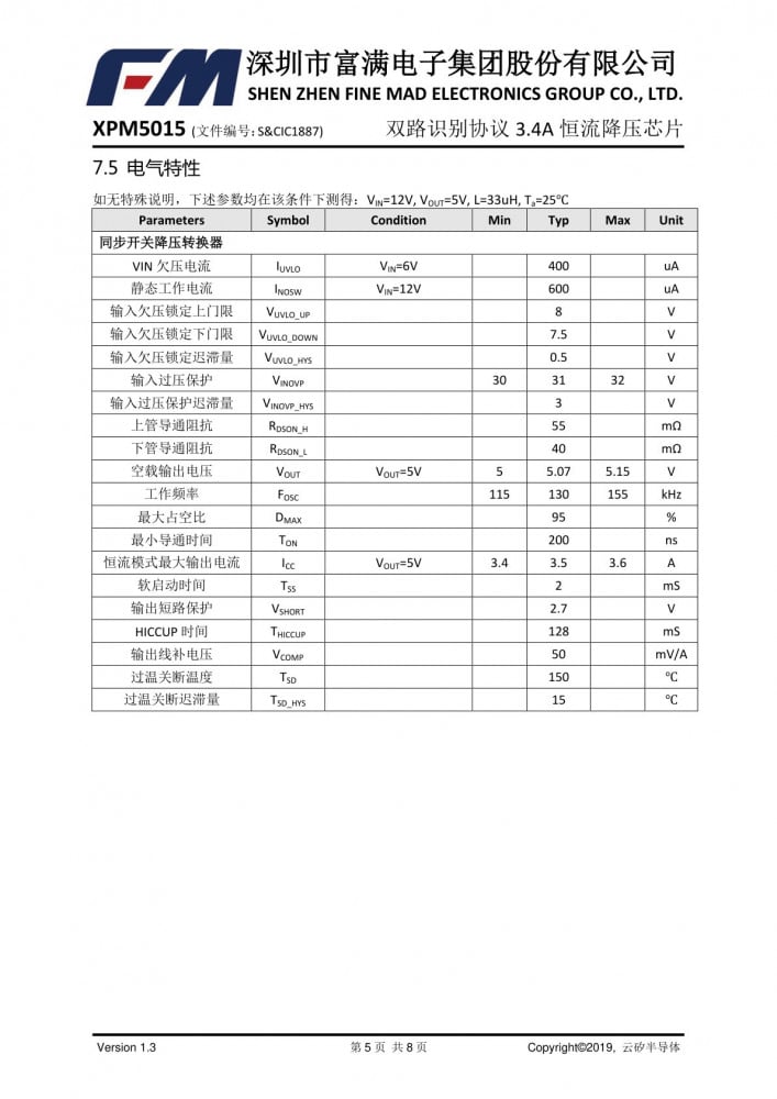 XPM5015A35 datasheet page 5