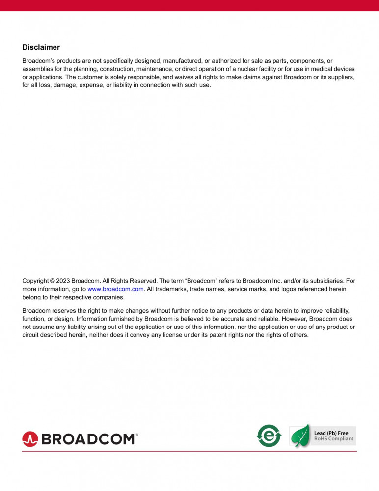 Broadcom HSD6-C170 document page 2
