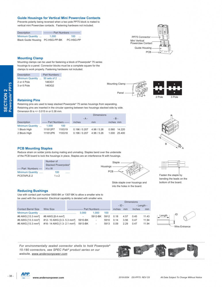 Anderson Power PP75 documentation page 7