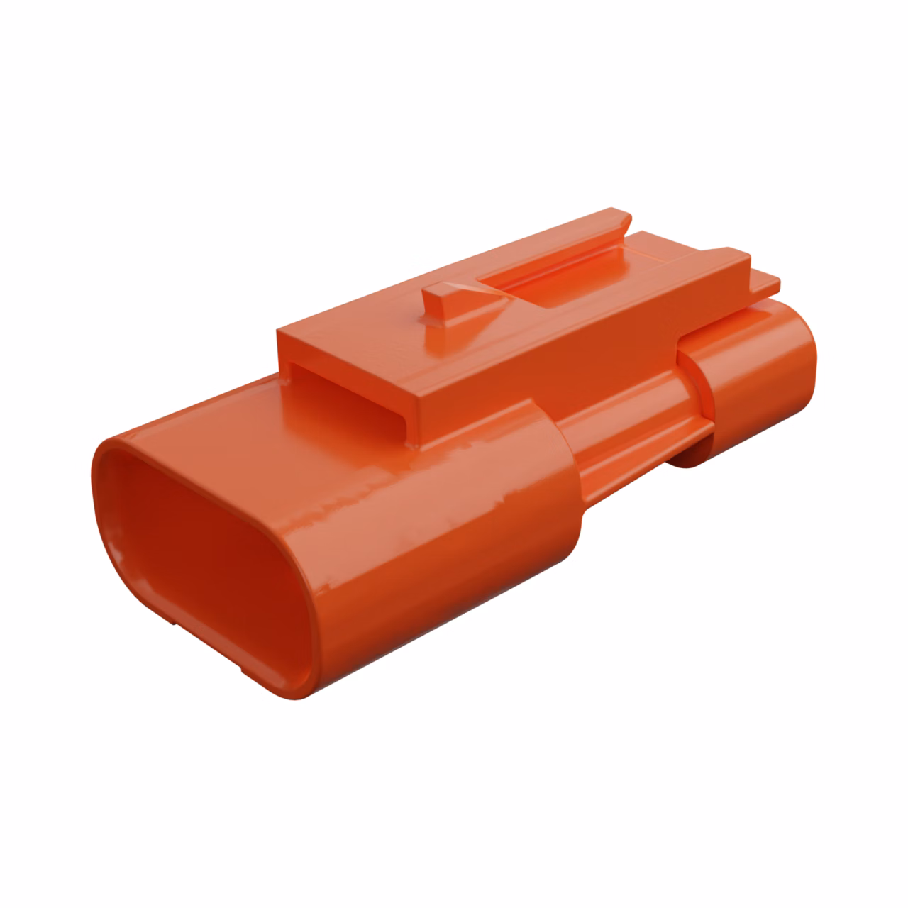 Squba Sealed Plug Assembly with Clipslot, 1.80mm Pitch, Single Row, 6 Circuits, Orange for sale