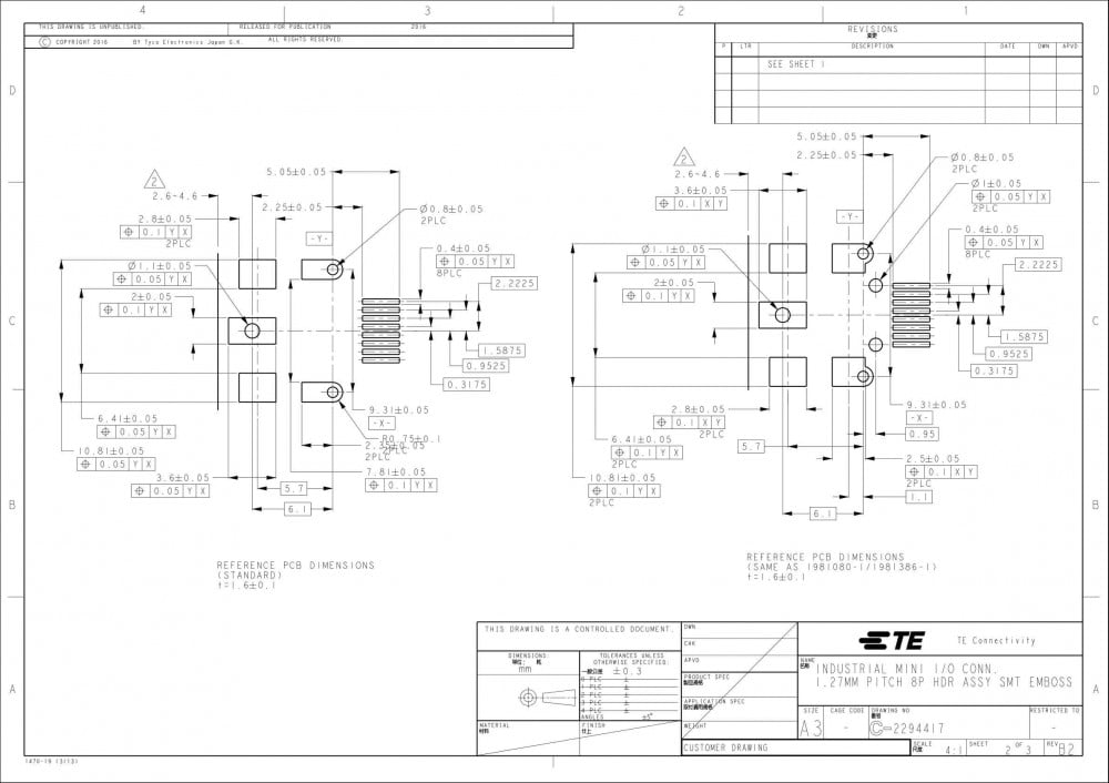 TE Connectivity drawing page 2