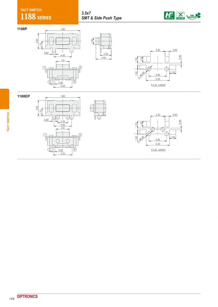 Diptronics 1188E-1K2-V-T/R datasheet page 2
