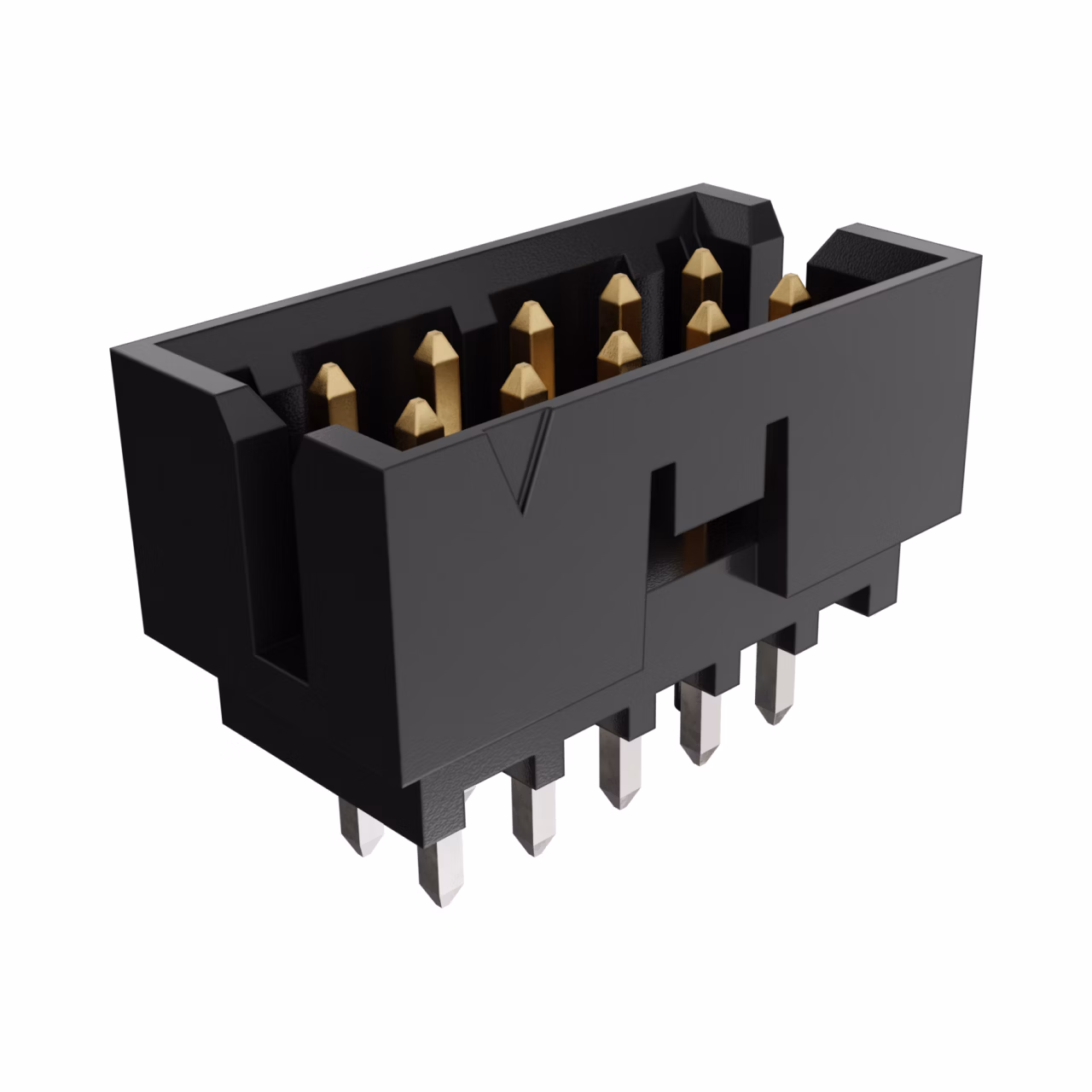2.00mm Pitch, Milli-Grid PCB Header, Dual Row, Vertical, Surface Mount, Shrouded, 22 Circuits, 0.76µm Gold (Au) Plating, Dual Side Slots, Dual Friction Locks, Center Polarization, with Pegs, Tape and Reel