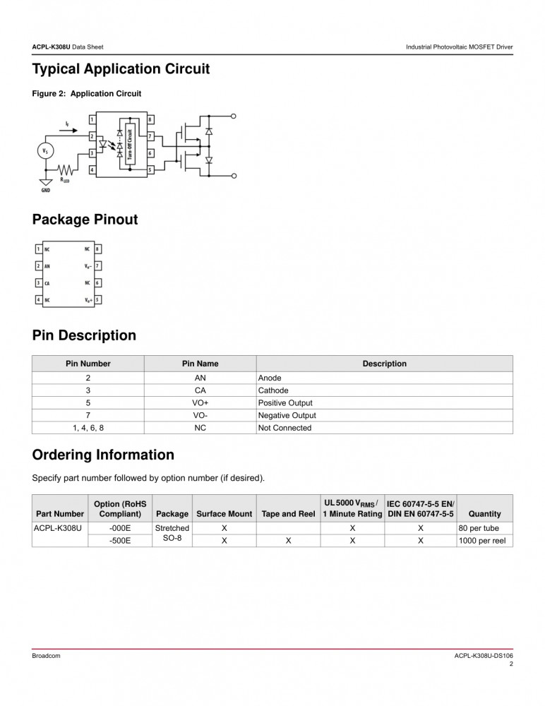 ACPL-K308U datasheet page 2