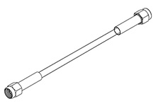 2.92mm Straight Plug to 2.92mm Straight Plug on Temp-Flex 1000671086 Cable, 152.40mm Length, 50 Ohms