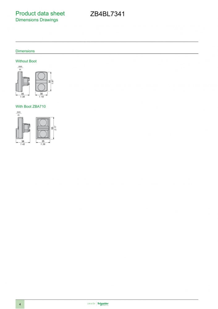 ZB4BL7341 product documentation page 4