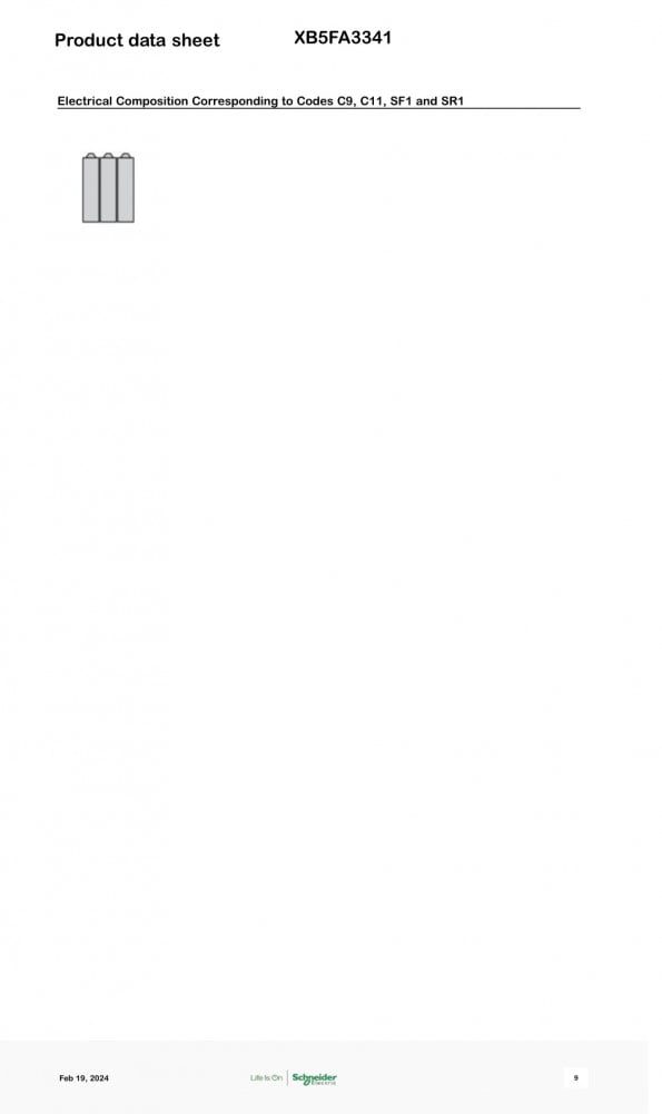 XB5FA3341 technical document page 9