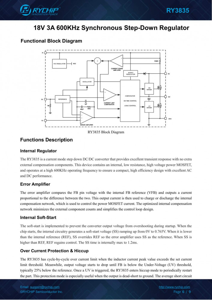 RY3835 datasheet page 6