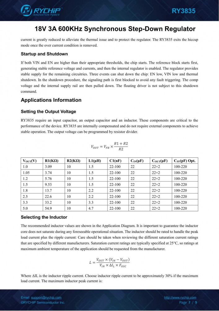 RY3835 datasheet page 7