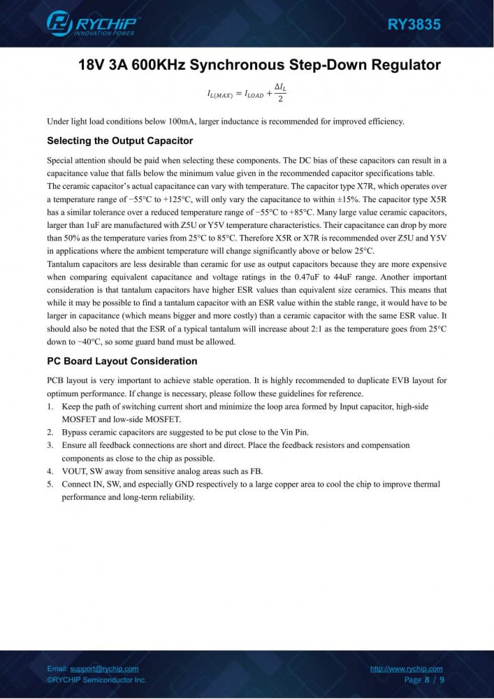 RY3835 datasheet page 8