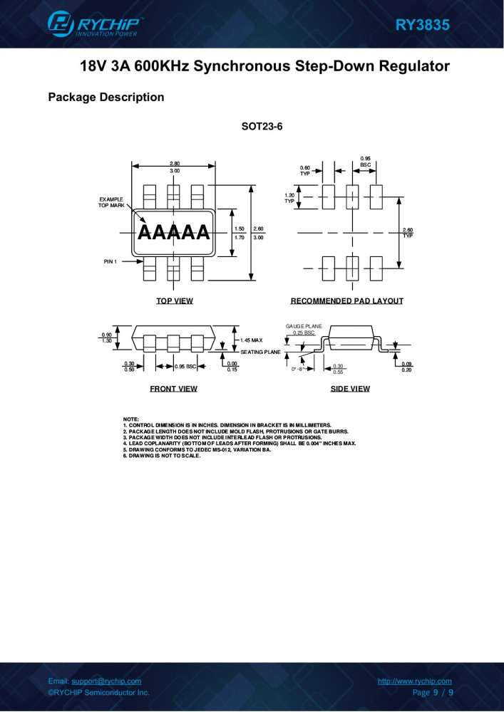 RY3835 datasheet page 9