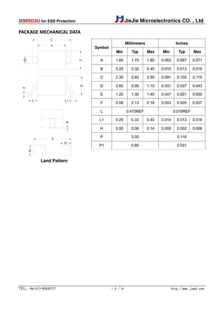 JEB05D3U datasheet page 4