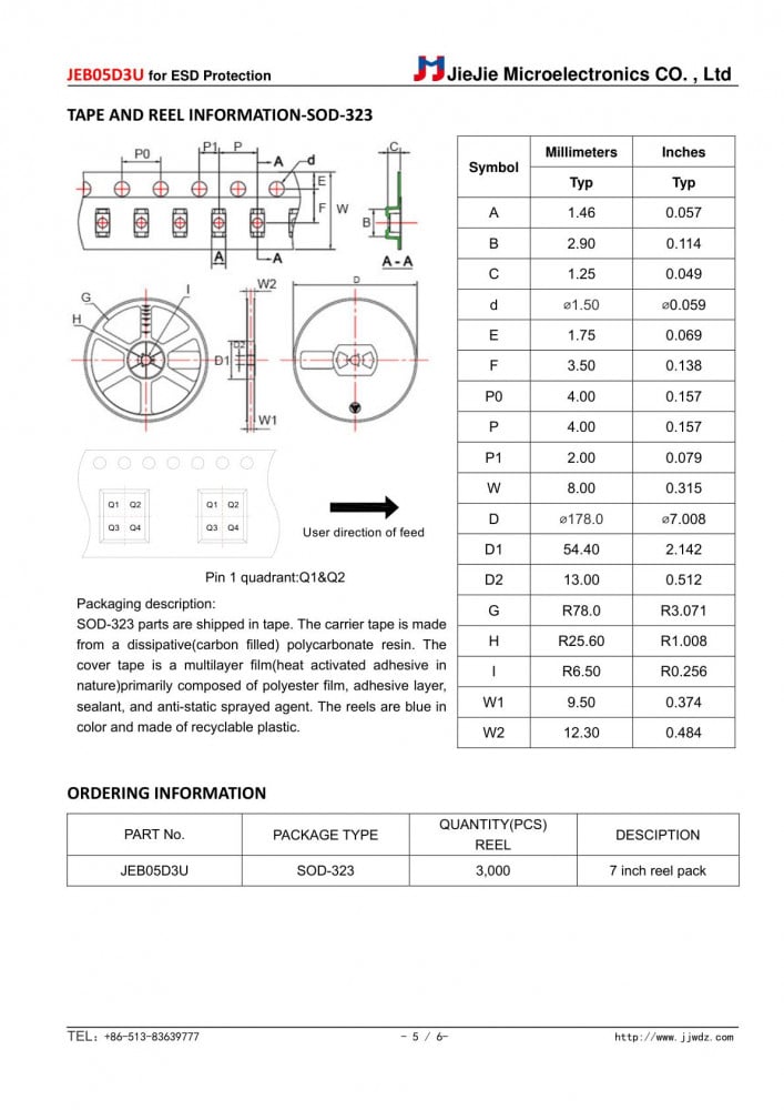 JEB05D3U datasheet page 5
