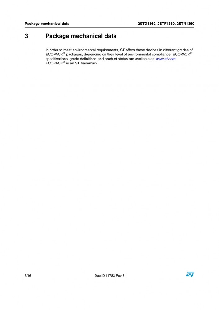 2STF1360 datasheet page 6