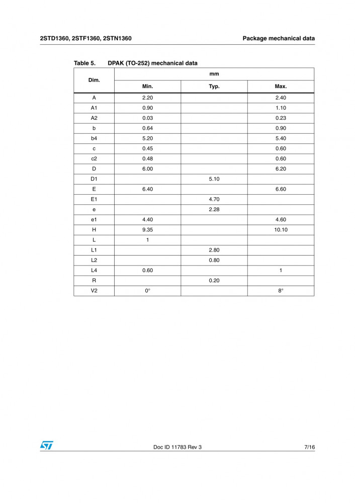 2STF1360 datasheet page 7