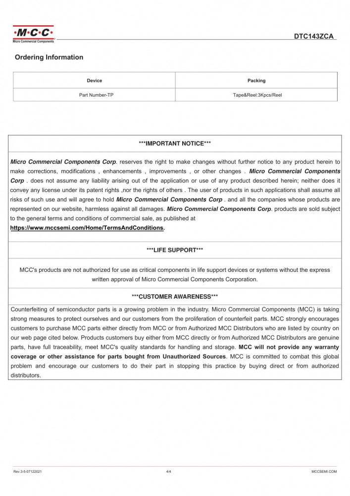 DTC143ZCA-TP datasheet page 4