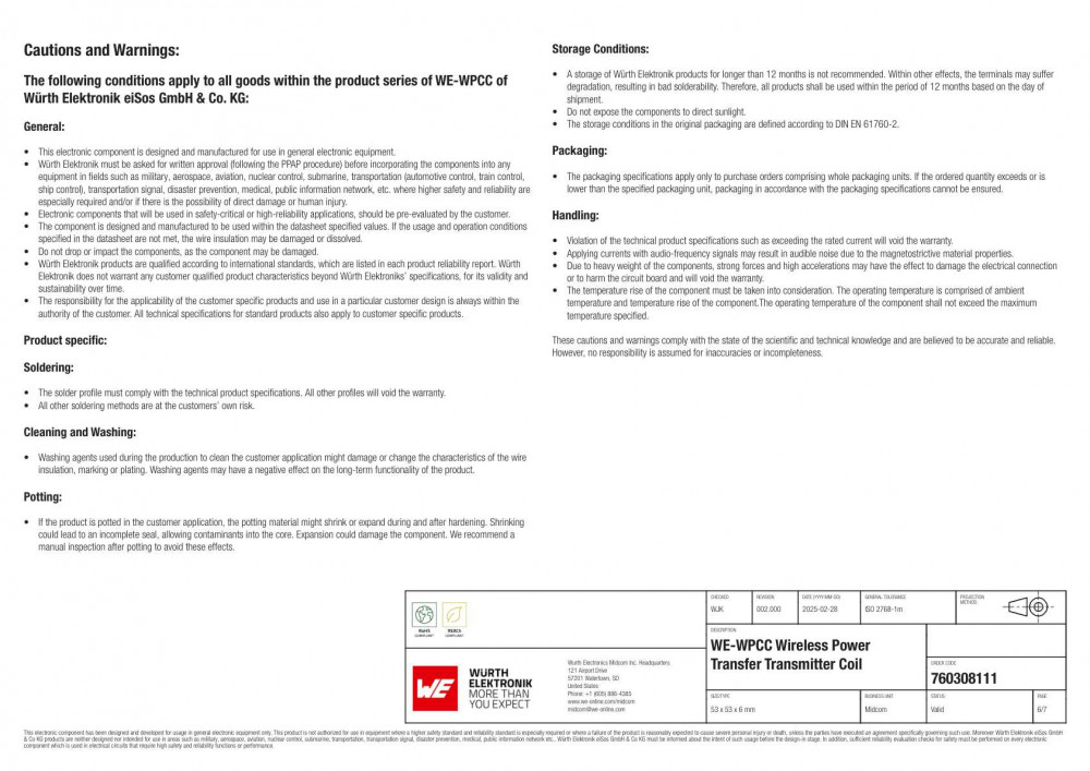 760308111 datasheet page 6