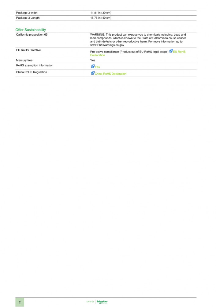 ZBSP2 product documentation page 2