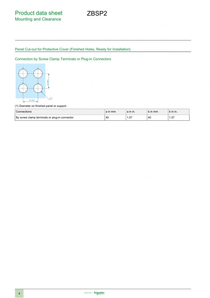 ZBSP2 product documentation page 4