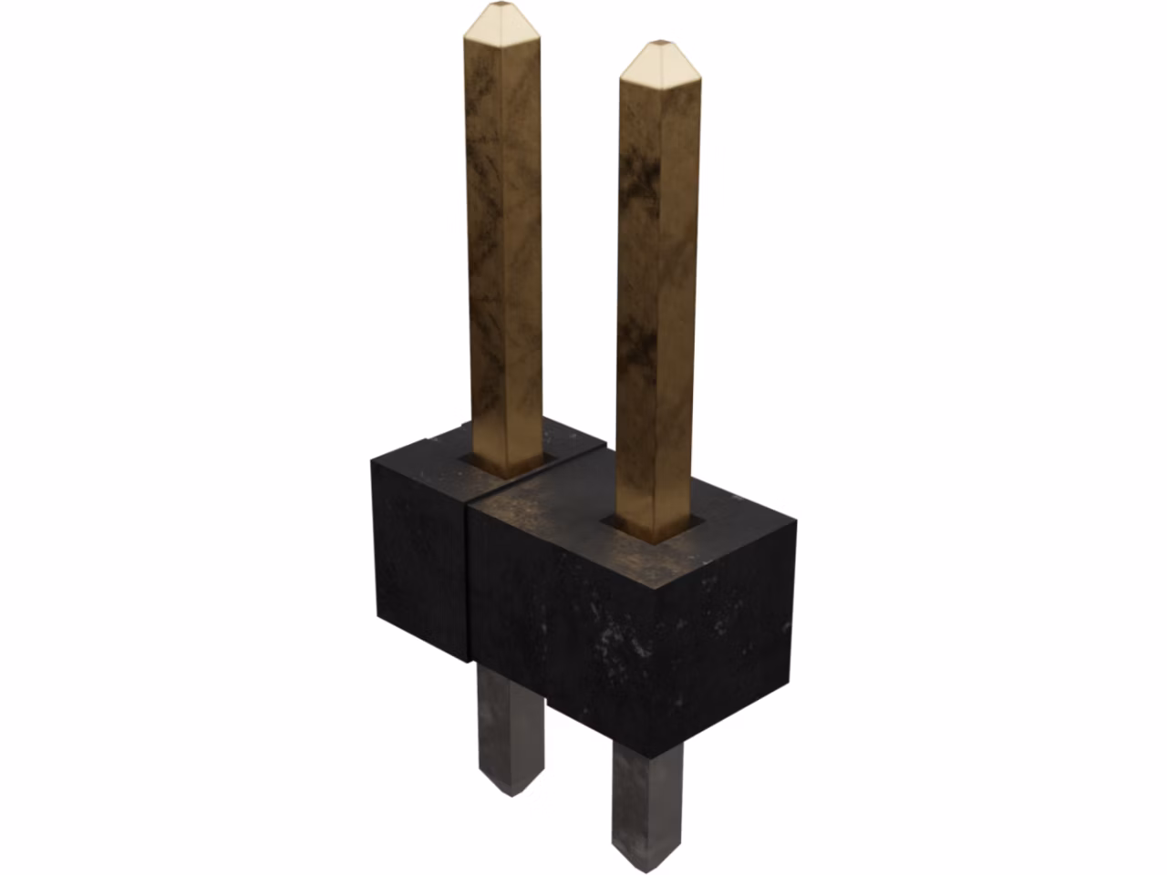 C-Grid Header, 2.54mm Pitch, Through Hole, Dual Row, Vertical, 2 Circuits, 0.75µm Gold (Au) Plating, Tray Packaging, Lead-Free for sale