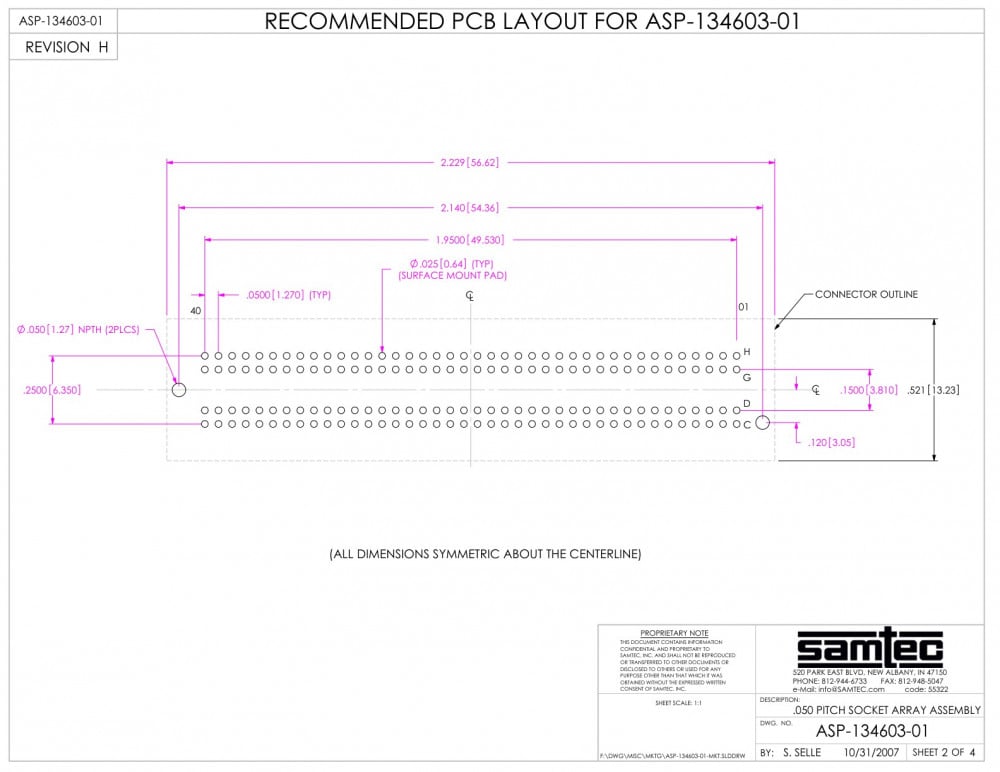 ASP-134603-01 PCB layout page