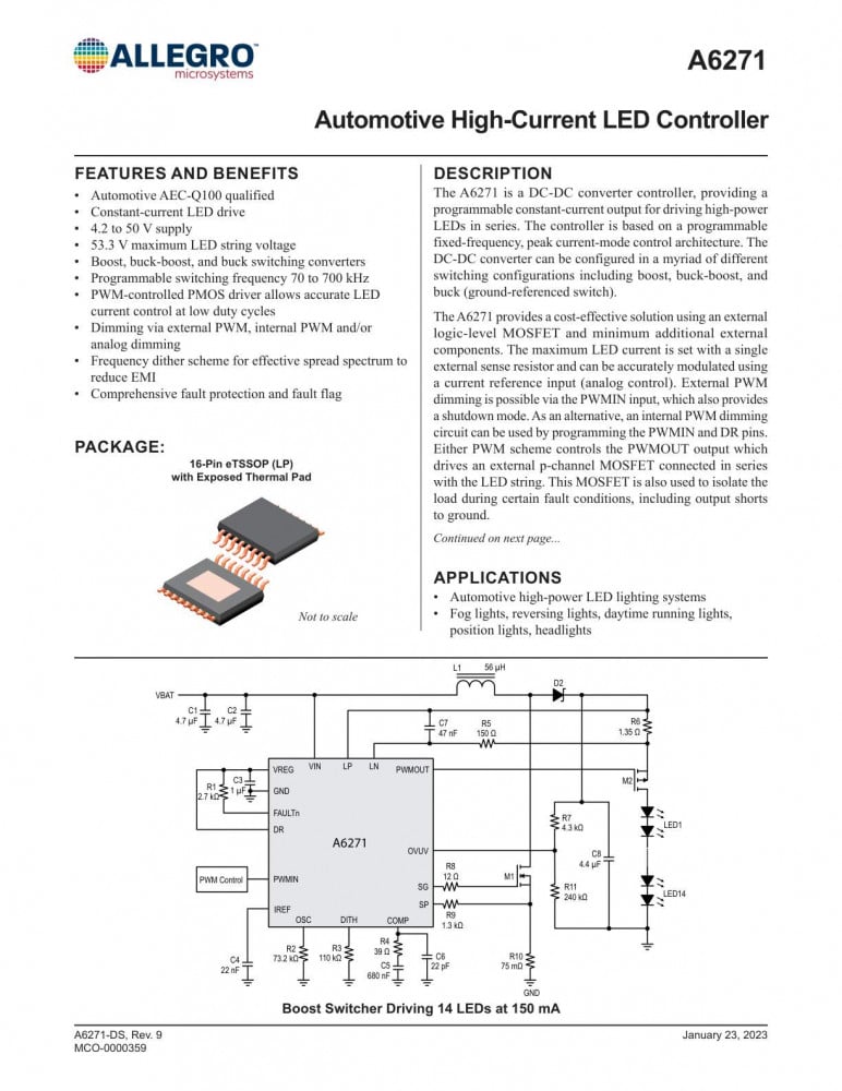 A6271 datasheet page 2