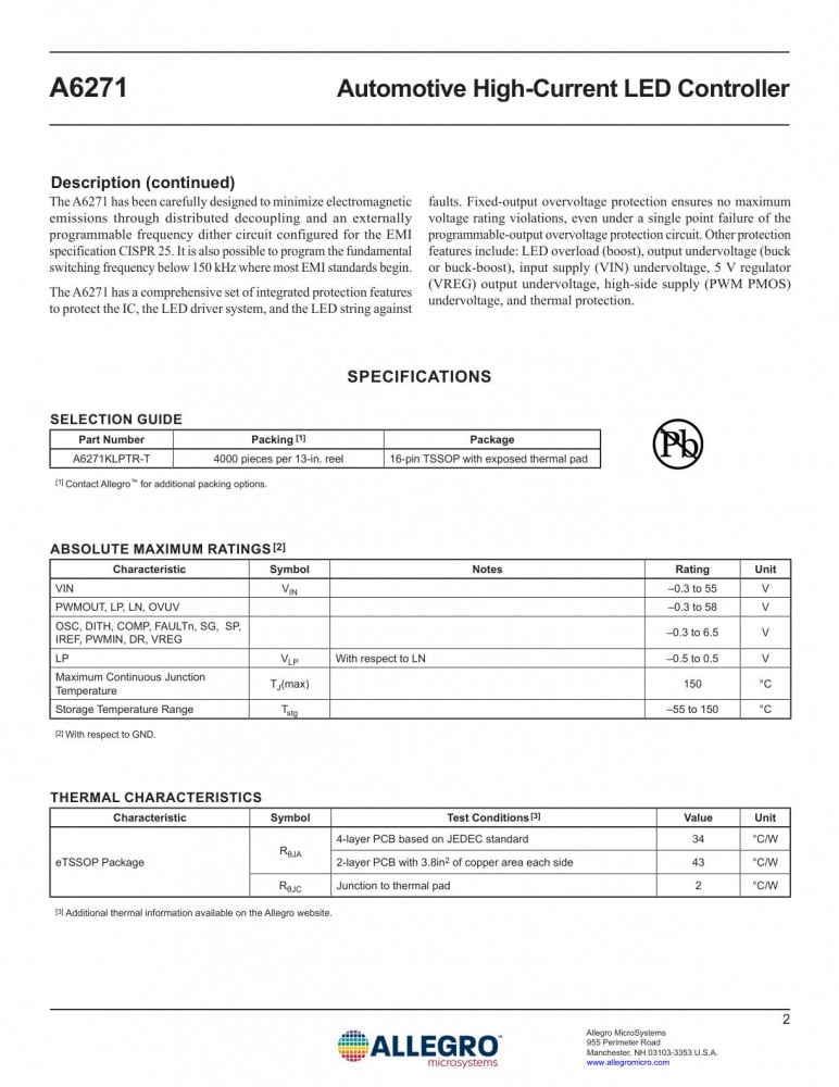 A6271 datasheet page 3