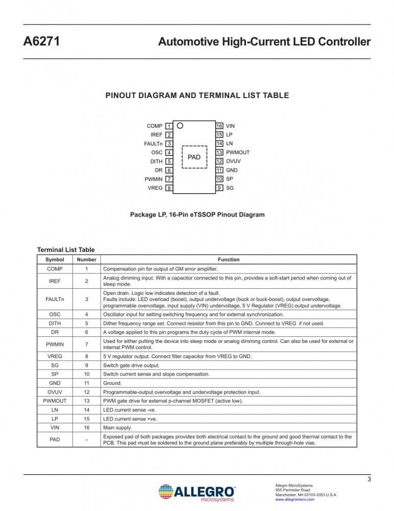 A6271 datasheet page 4