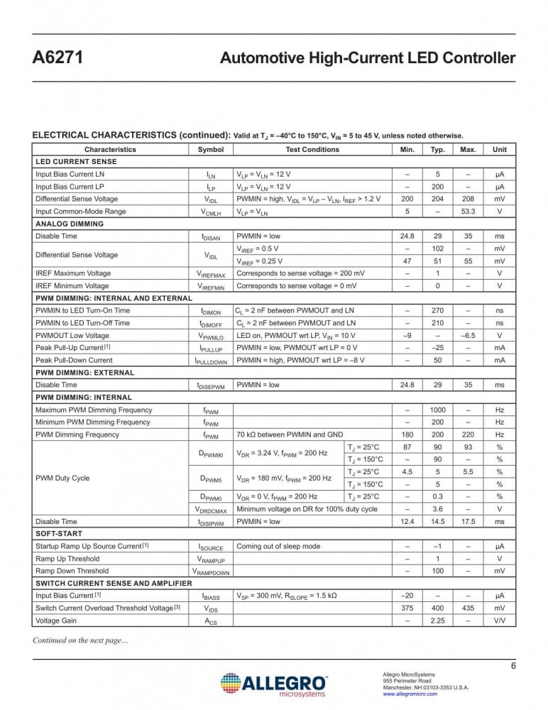 A6271 datasheet page 7