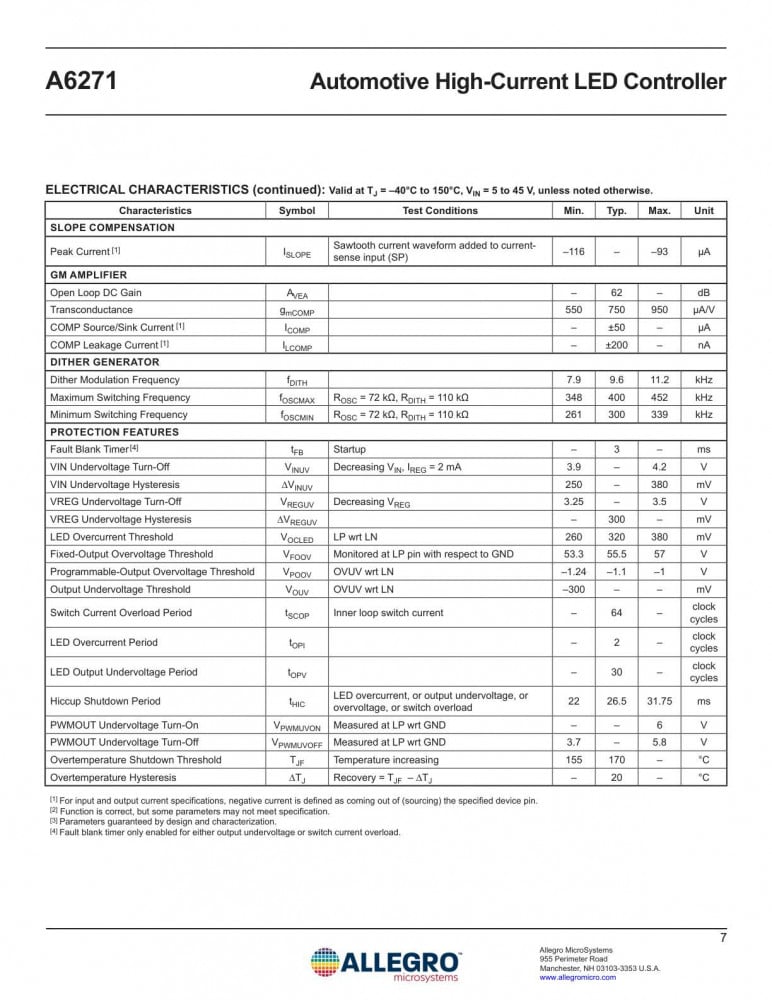 A6271 datasheet page 8