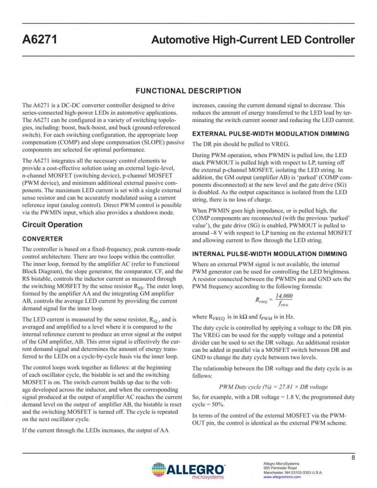A6271 datasheet page 9