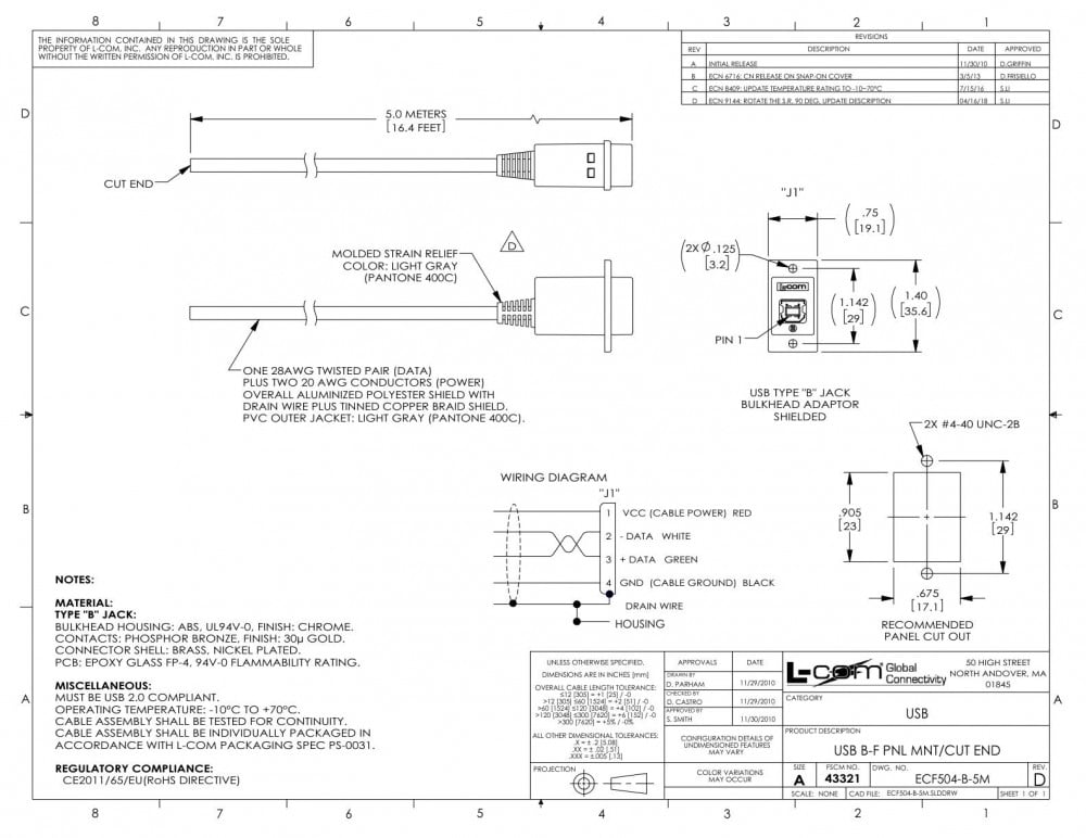 ECF504-B-5M technical document page