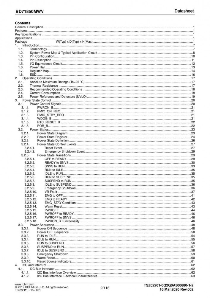 BD71850MWV-E2 datasheet page 2